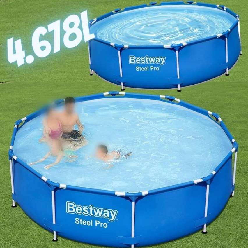 Piscina estruturada circular Bestway de 4678 litros - Promoções do Dia Piscina estruturada circular Bestway de 4678 litros - Promoções do Dia