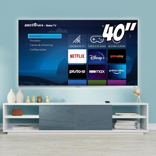 Smart TV Britânia BTV40G7PR2CSBLF 40” LED Dolby Audio - Promoções do Dia