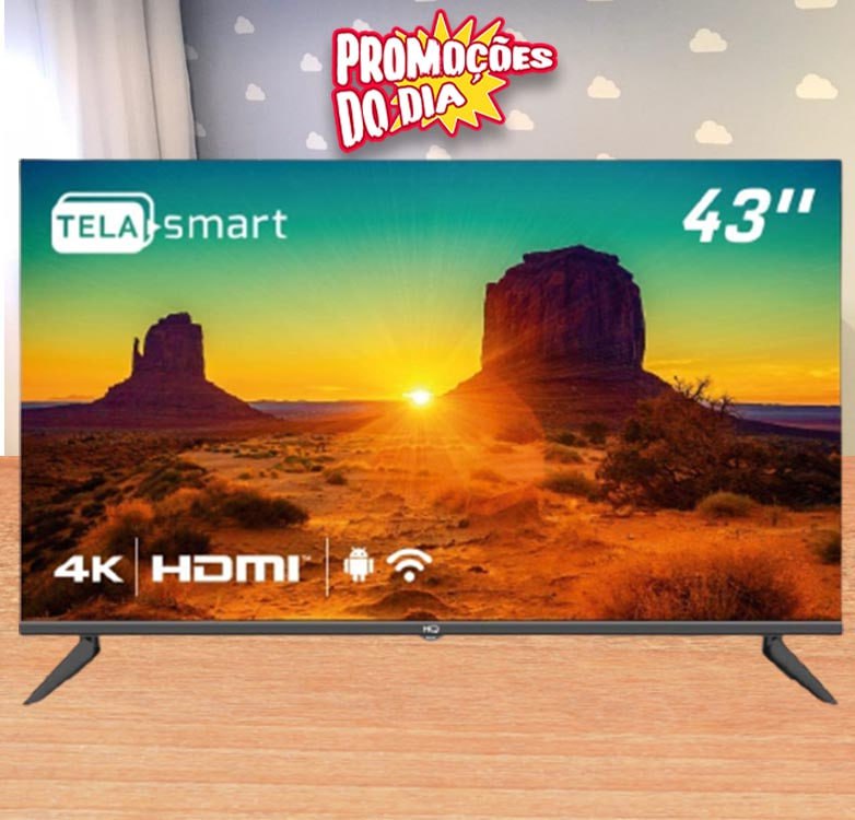 [ENCERRADO] Smart Tv 43 Hq Full Hd Hdr Android 11 Design Slim Hqstv43n ...